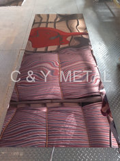 China 304 Stainless steel sheet,plate, mirror wine-red finished supplier