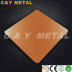China Decorative stainless steel sheet with mirror sand-blast and rose-gold supplier
