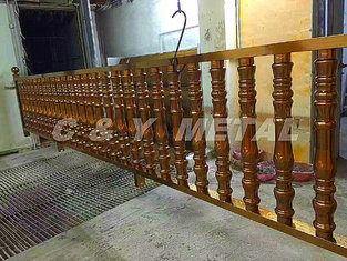 China 304 stainless steel railing,polished finish surface, rose-gold colors and anti-fingerprint supplier