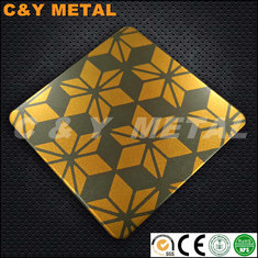 China High end stainless steel sheet with sand-blast and double colors supplier