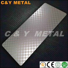China Decorative 304 stainless steel embossing sheet with sand-blast and mirror finish supplier