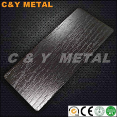 China Decorative 304 stainless steel embossing sheet with Ti-black colors supplier
