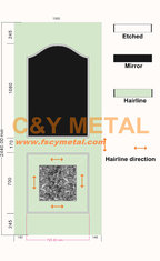 China 304 stainless steel elevator's cabin CY-9014A supplier