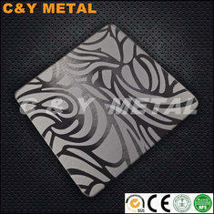 China Artistic decorative stainless steel sheet with NO.4/Satin and etching supplier