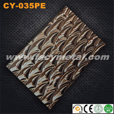 China Decorative stainless steel stamping sheet for wall panel decoration CY-035PE supplier