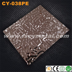 China Decorative stainless steel stamping sheet for wall panel decoration CY-038PE supplier