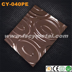 China Decorative stainless steel stamping sheet for wall panel decoration CY-040PE supplier