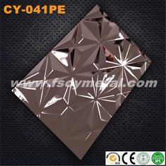 China Decorative stainless steel stamping sheet for wall panel decoration CY-041PE supplier