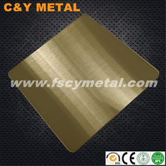 China 304 stainless steel sheet NO.4 satin with PVD colors supplier