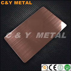 China 304 stainless steel sheet NO.4 satin with PVD colors supplier