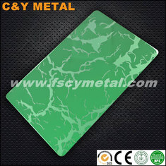 China 304 Decorative stainless steel with mirror and etchting and emerald-green colors supplier