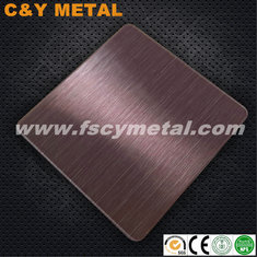 China 304 stainless steel sheet rough grinding NO.4+Hairline supplier