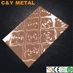China Laser stainless steel sheet for door's and hotel's decoration supplier