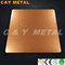 Decorative stainless steel sheet with mirror sand-blast and rose-gold supplier