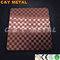 Decorative stainless steel sheet with hairline,etching and red-wine colors supplier