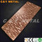 Decorative 304 stainless steel embossing sheet with rose-gold colors supplier
