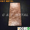 Decorative 304 stainless steel embossing sheet with rose-gold colors supplier